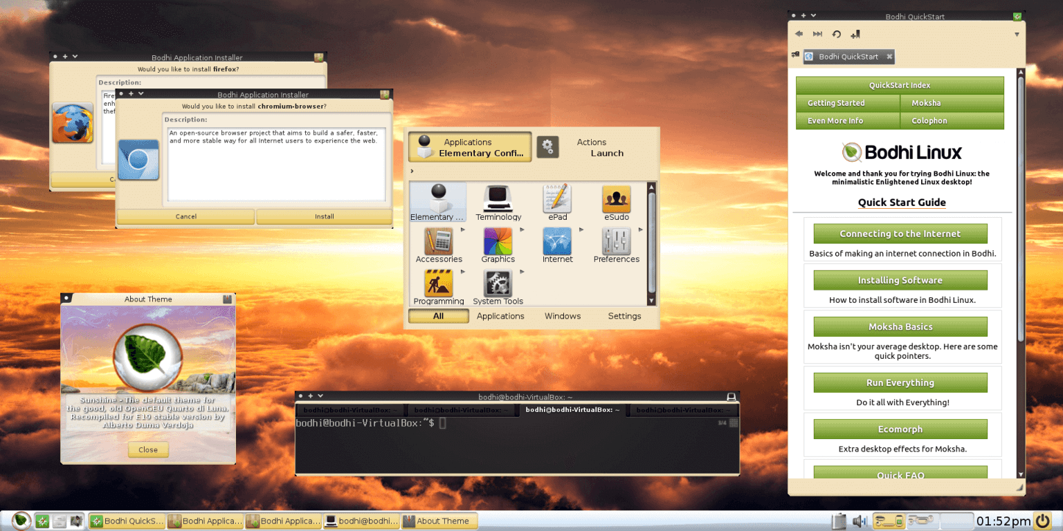 Moksha Desktop | Bodhi Linux