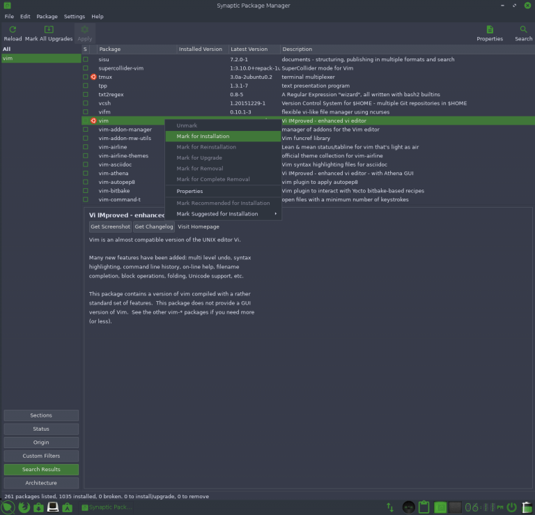 Synaptic Package Manager - Bodhi Linux Synaptic Package Manager - Bodhi Linux