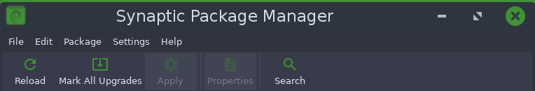 Synaptic Package Manager - Bodhi Linux