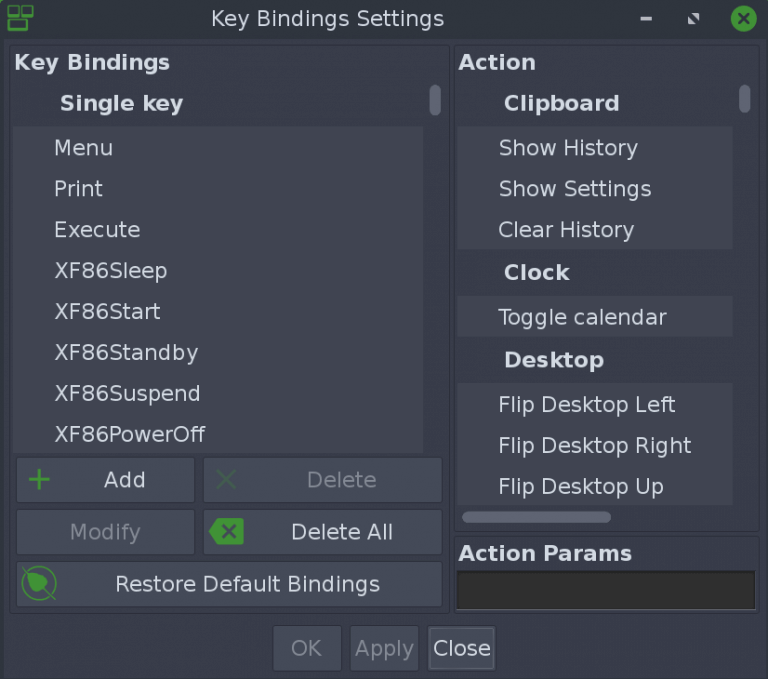 Key Bindings And Edge Bindings Bodhi Linux